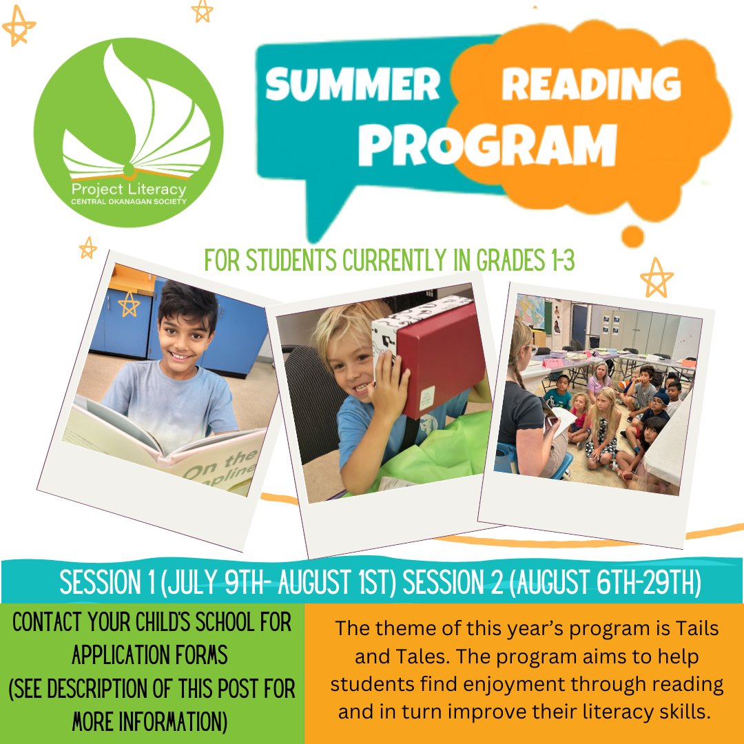 FREE Summer Reading Program – Project Literacy